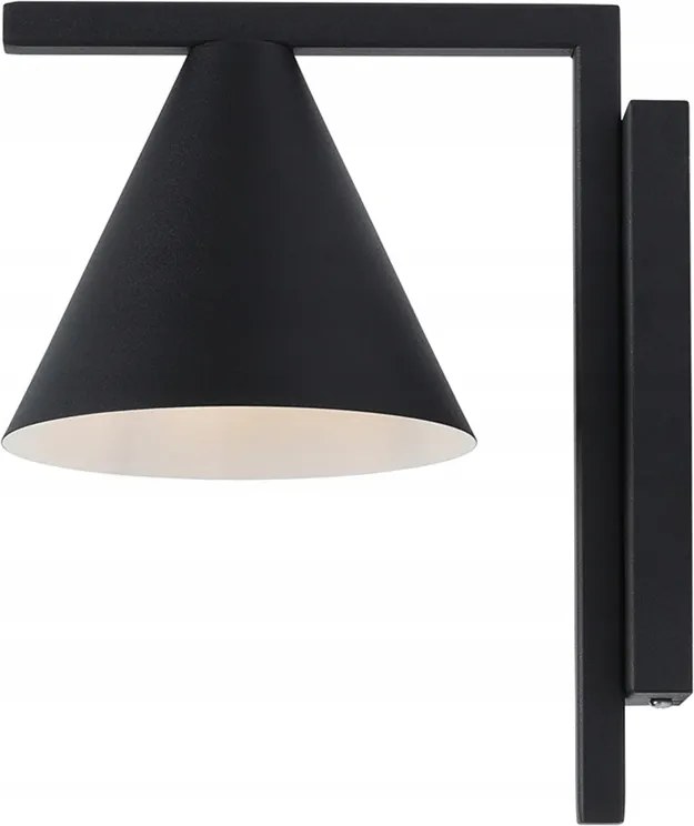 Nástěnná lampa Aldex Form Black 1108C1 černá, stínidlo E27, moderní
