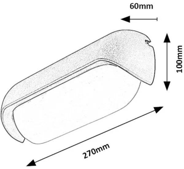 Rabalux 77041 - LED Venkovní nástěnné svítidlo HULST LED/13W/230V IP54 antracit