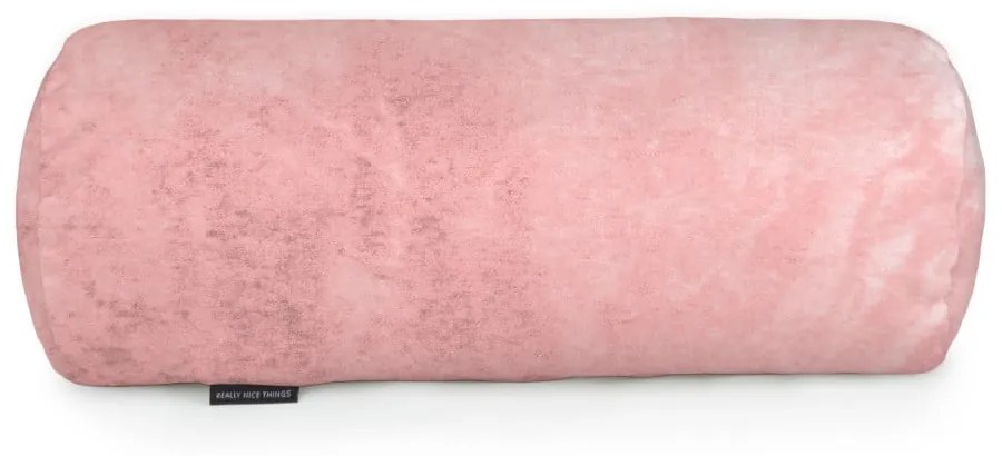 Růžový dekorativní polštář Velvet Atelier, 50 x 20 cm