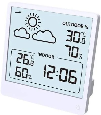 JVD Digitální černý budík do sítě JVD SB3347.2