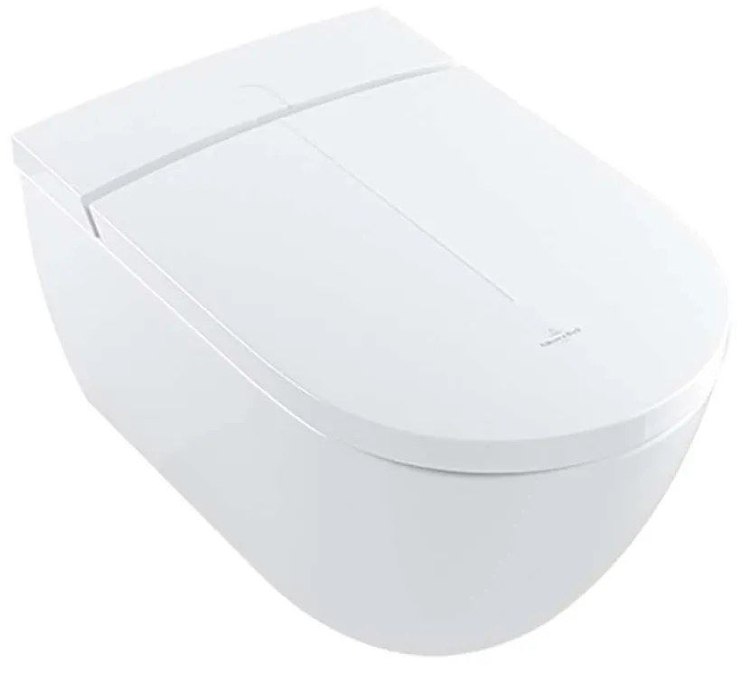 Villeroy & Boch ViClean - Elektronický bidet s keramikou, Rimless, CeramicPlus, SoftClosing, alpská bílá V0E200R1