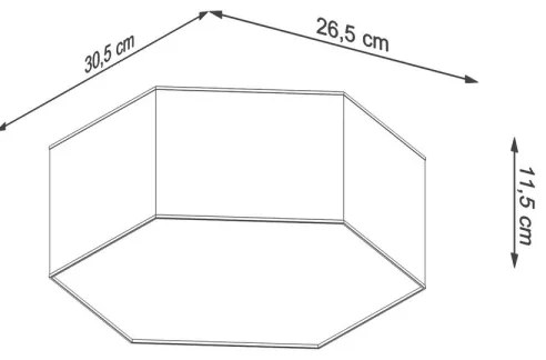 Sollux SL.1059 - Stropní svítidlo SUNDE 2xE27/60W/230V 11,5 cm černá