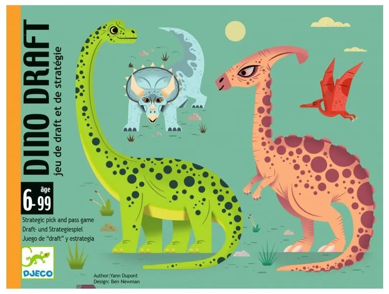 DJECO Karetní hra - Dino draft 6+