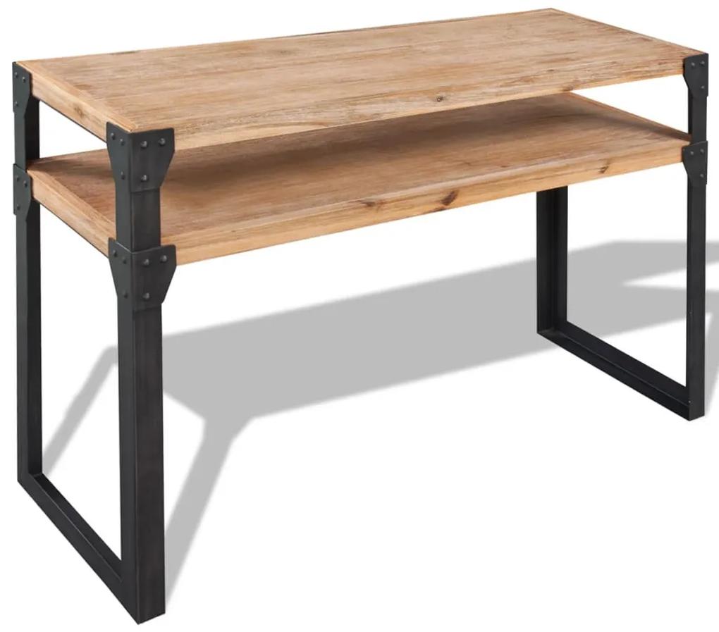 Konzolový stolek z masivního akáciového dřeva 120x40x85 cm - Default Title