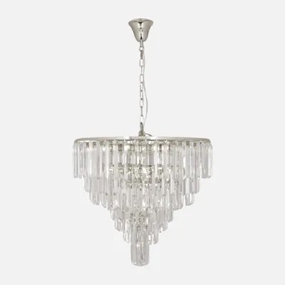 Chromované závěsné svítidlo VERSAILLES v glamour stylu