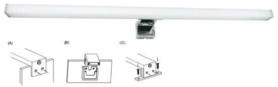 Top Light - LED Koupelnové osvětlení zrcadla OREGON LED/9W/230V 60 cm IP44