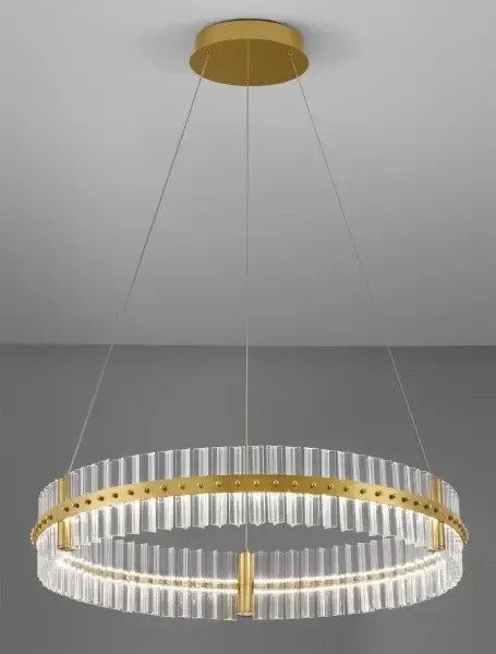 LED stmívatelný platinum zlaté moderní svítidlo Kezo