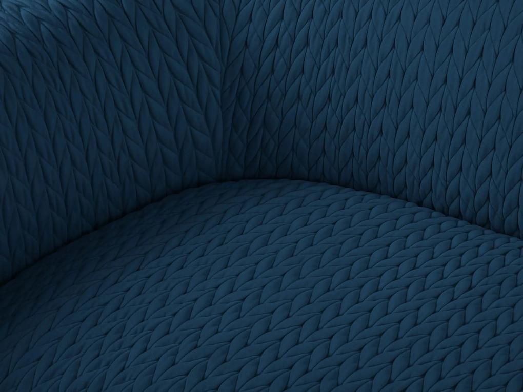 Třímístná pohovka avera 225 cm modrá MUZZA