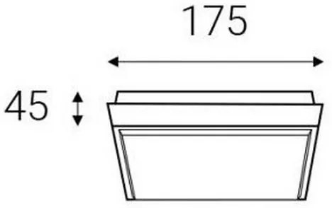 LED2 - LED Venkovní stropní svítidlo QUADO LED/10W/230V antracit IP54