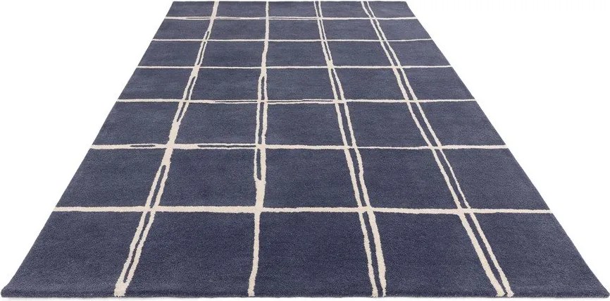 Modrý ručně tkaný vlněný koberec 160x230 cm – Asiatic Carpets