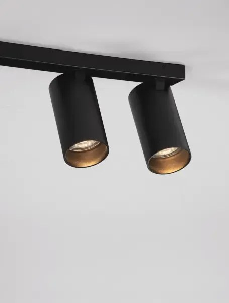 Minimalistické bodové svítidlo Oso 3 Černá