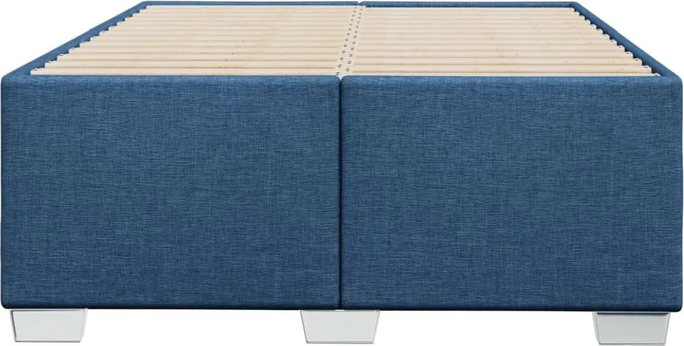 Rám postele bez matrací modrá 120x190 cm textil 3284463