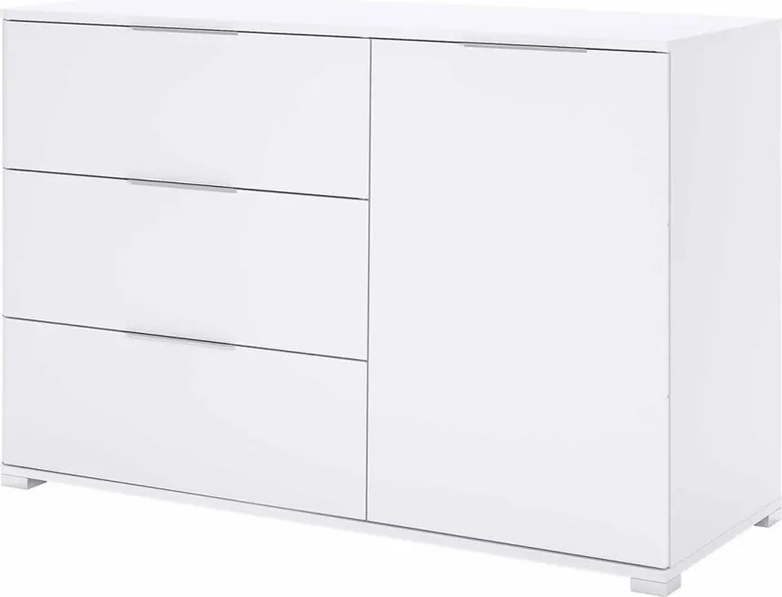 Komoda 1dveřová 3šuplíková Super Mat Bílá Barton