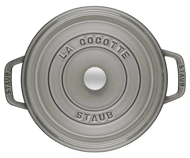 Staub Cocotte hrnec kulatý 28 cm/6,7 l šedý, 1102818