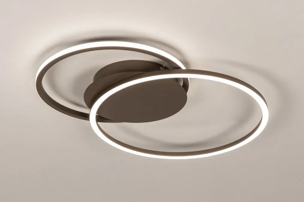 Stropní stmívatelné LED svítidlo Omega 540 Brown