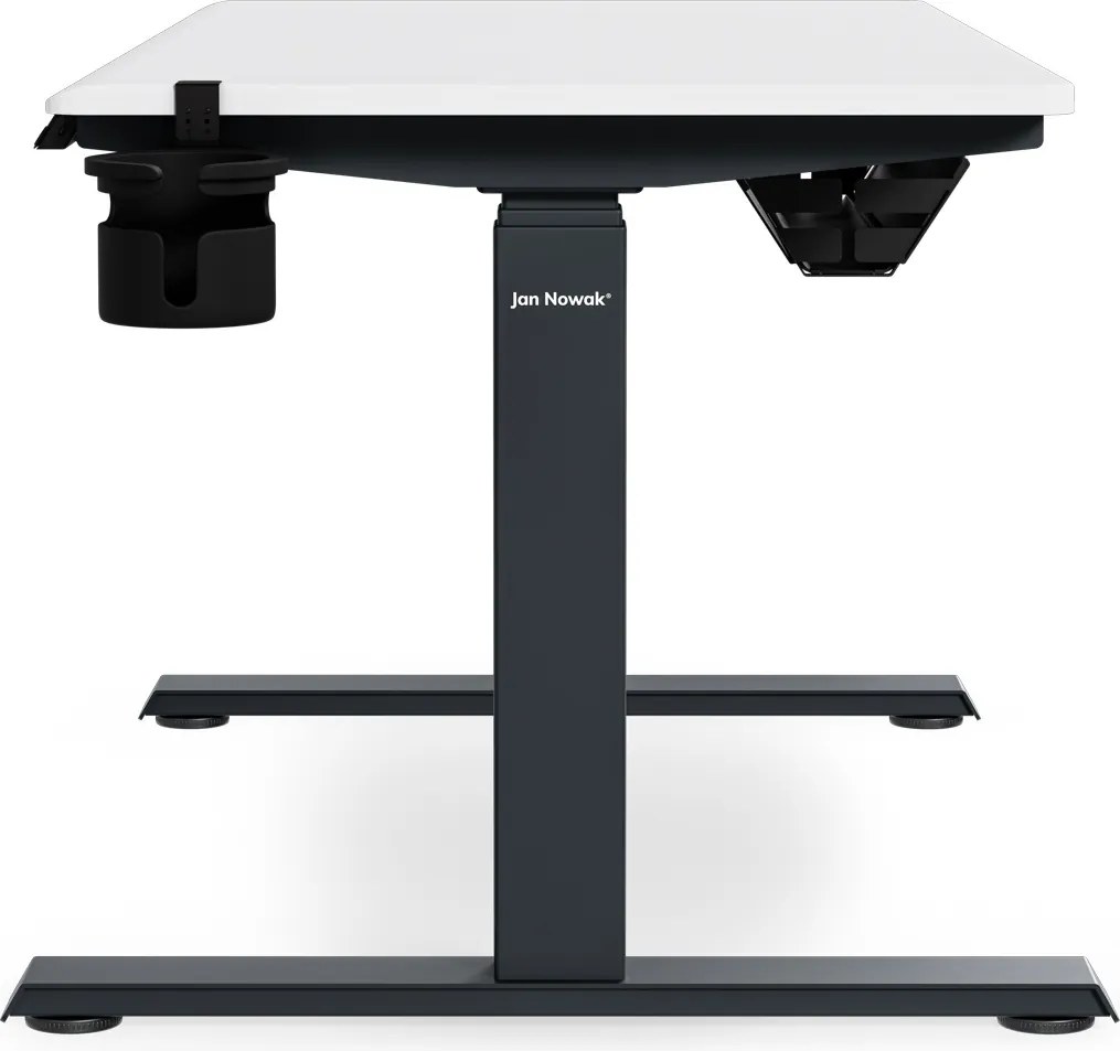 Elektrický stůl s nastavením výšky ergonomický antracitově-bílý, 1200x600 mm: ARIA