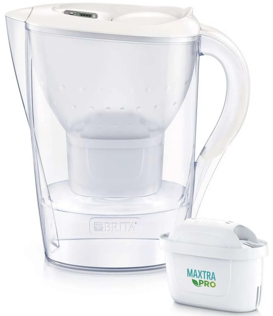 Brita Konvice - Filtrační konvice Marella Cool Memo, objem 2,4 l, filtr Maxtra Pro, bílá 1052789