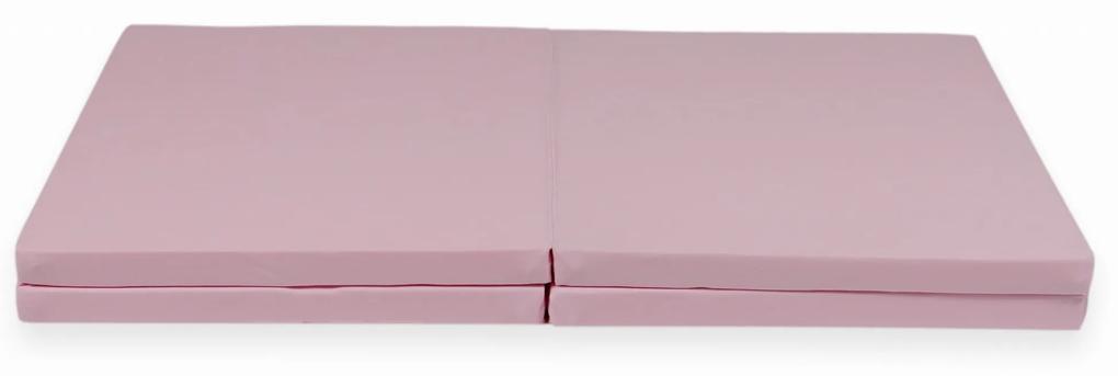 Mimii Hrací skládací podložka 120 x 120 cm, pudrová růžová
