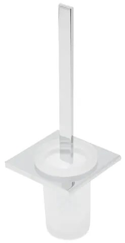 Wc štětka SAT Evolution R chrom/mléčné sklo SATDEVOR37