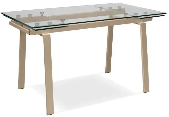 Rozkládací jídelní stůl s hnědým podnožím Design Twist Jersey