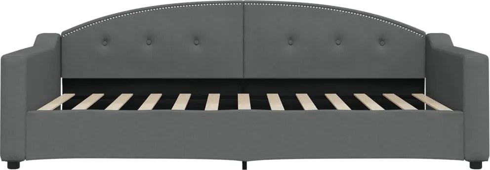Válenda s přistýlkou tmavě šedá 100 x 200 cm textil 3197536