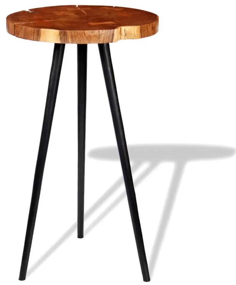 243958 vidaXL Barový stůl ze špalku masivního akáciového dřeva (55–60)x110 cm