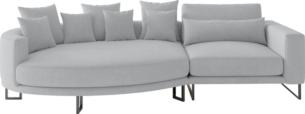 XXXLutz POHOVKA BIG SOFA, textil, šedá Livetastic - Pohovky - 001968009110