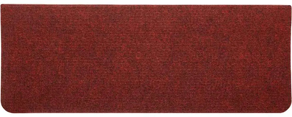 Samolepicí podložky na schody 30 ks Červená 65x22,5x3,5 cm 3365915