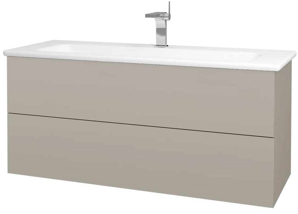 Dřevojas Koupelnová skříň VARIANTE SZZ2 120 (umyvadlo Euphoria) Varianta: N01 Bílá lesk / N07 Stone