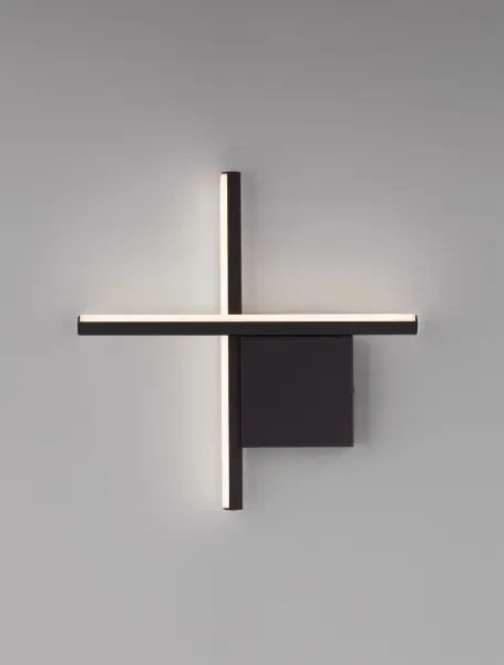 Designové nástěnné svítidlo Cross 30 černá