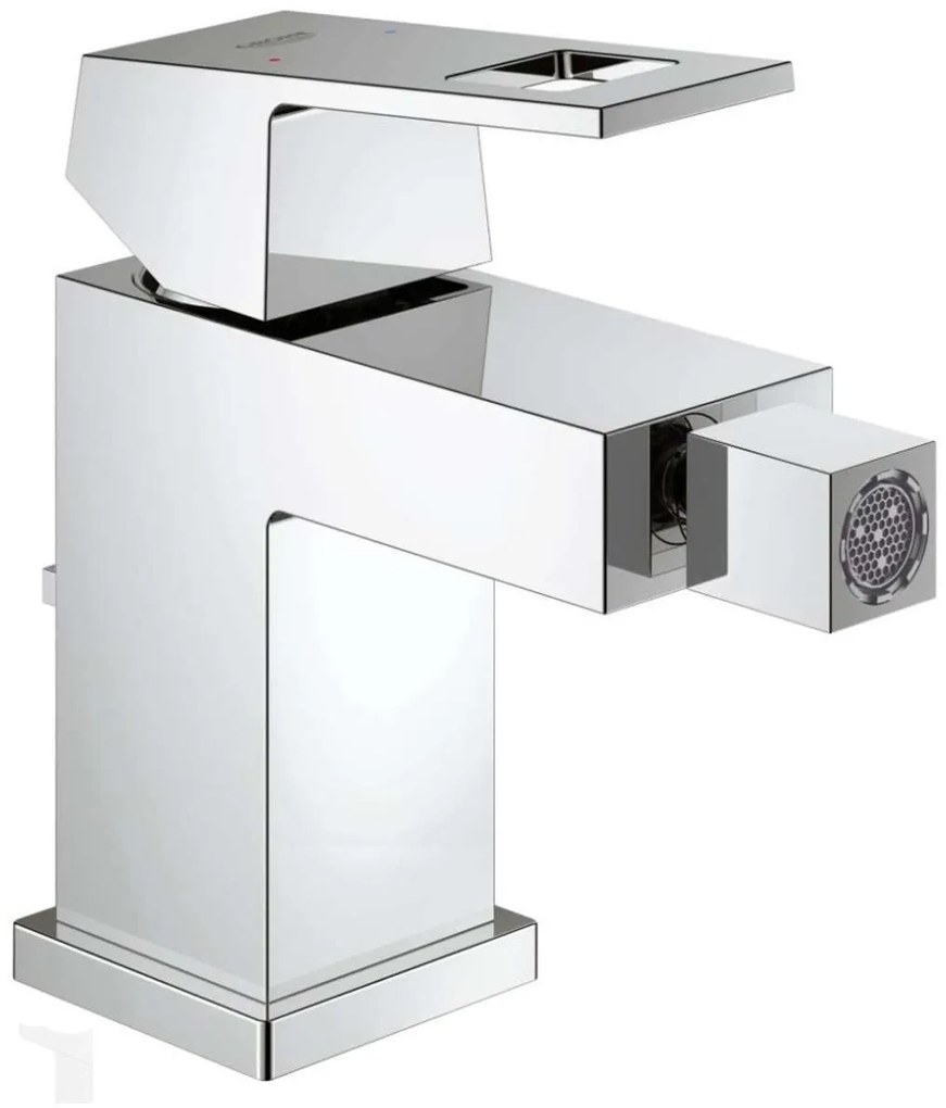 Grohe Eurocube - Bidetová baterie s výpustí, chrom 23138000