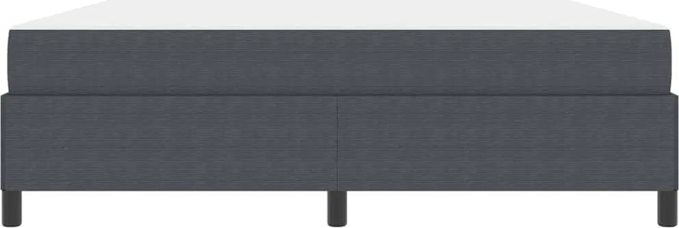 Rám postele s matrací Tmavě šedá 180 x 200 cm textil 3399136