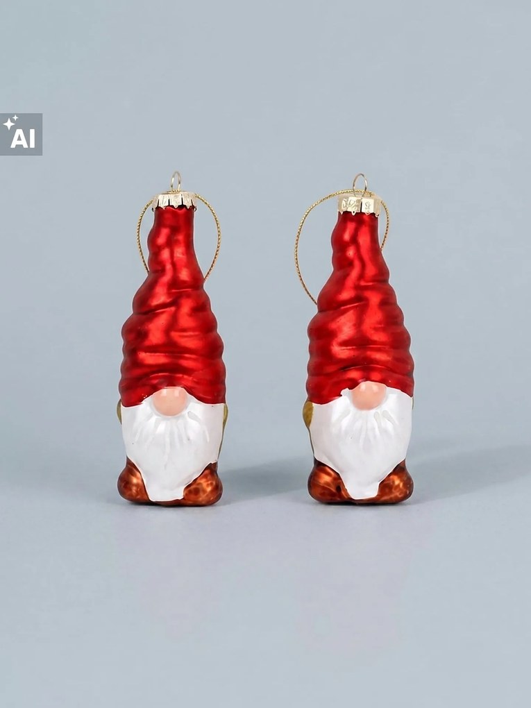 Sinsay - Vánoční baňky ve tvaru skřítků 2 pack - vícebarevná