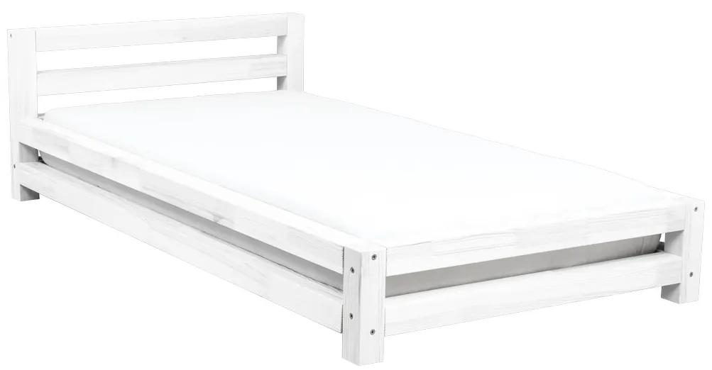 Benlemi Jednolůžková postel MODERN Zvolte barvu: Nelakovaná, Zvolte rozměr: 80 x 200 cm