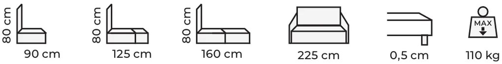 Rozkládací pohovka VISION