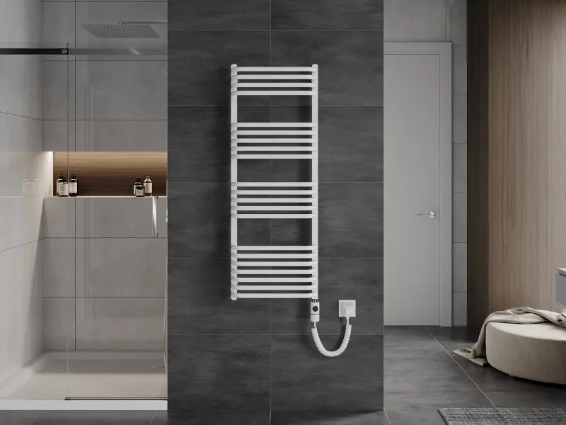 Mexen Apollo, elektrické topné těleso 1210x450 mm + topná tyč 600 W, bílá, W117-1210-450-2600-20