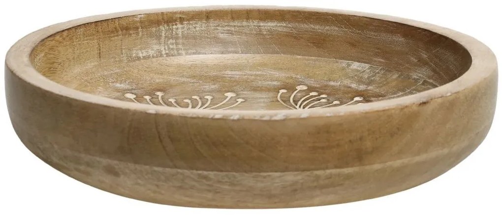 Dřevěná servírovací miska z mangového dřeva Tours Bowl - Ø 25*5 cm/ 1100ml