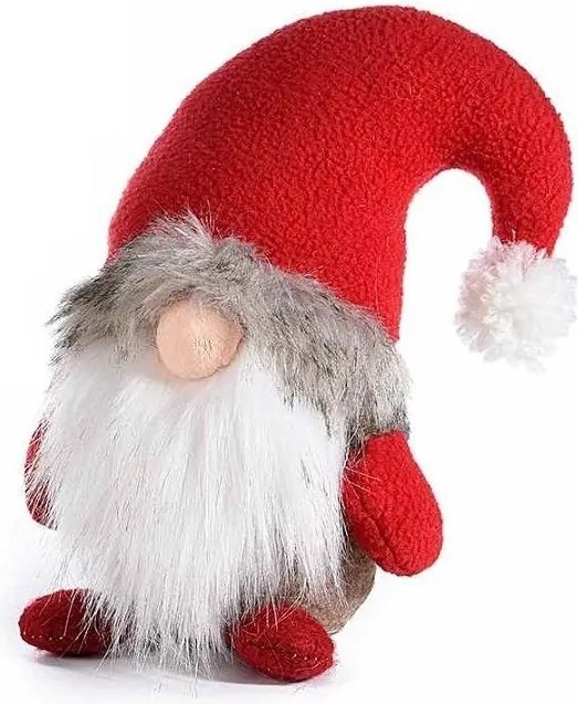 Vánoční trpaslík – červený 18 cm