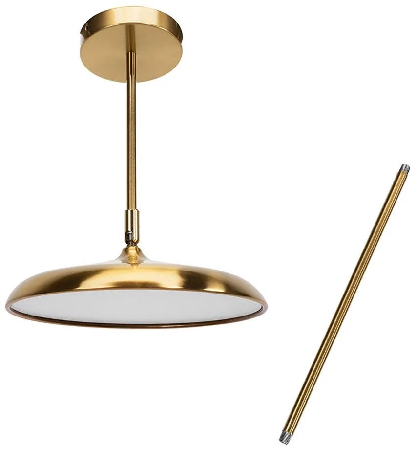 Toolight Toolight, LED stropní svítidlo APP1281-CP Gold, zlatá lesklá, OSW-05183