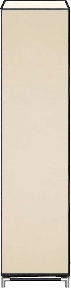 Botník s potahem krémový 58 x 28 x 106 cm textil 282429