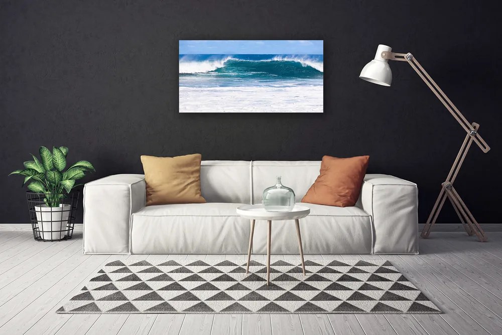 Obraz na plátně Moře Vlna Voda Oceán 100x50 cm
