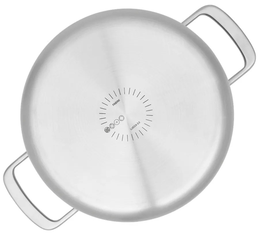 Nerezový kastrol s pokličkou na indukci 5,5 l Lucca 3.0 – FABINI
