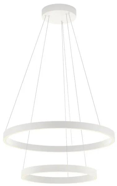 Redo Závěsné LED svítidlo Febe - 2 kruhy, ø60cm/ø40cm Barva: Bílá, Chromatičnost: 3000K