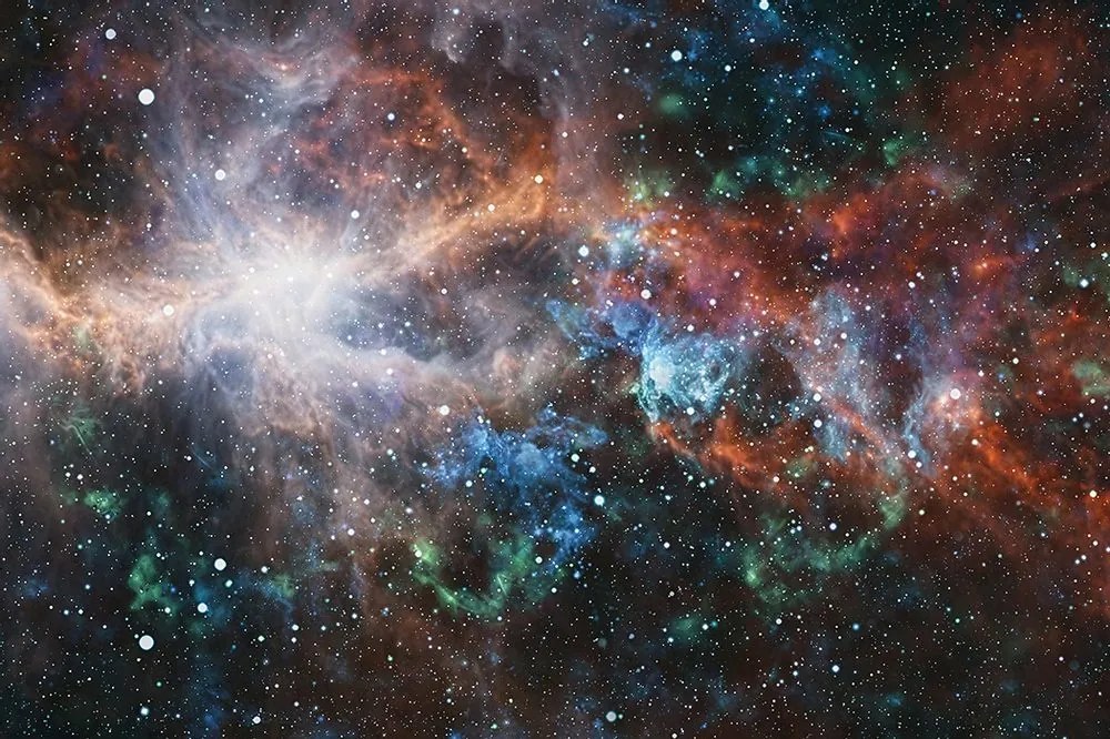 Tapeta nekonečná galaxie - 375x250 cm