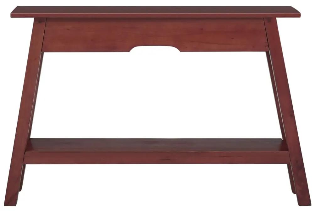 vidaXL Konzolový stolek hnědý 110x30x75 cm masivní mahagonové dřevo