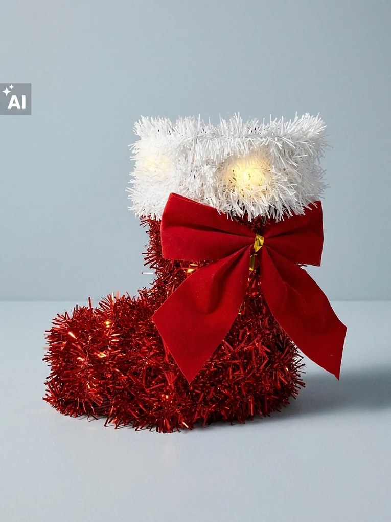 Sinsay - Vánoční LED dekorace ve tvaru boty Santa Clause - vícebarevná