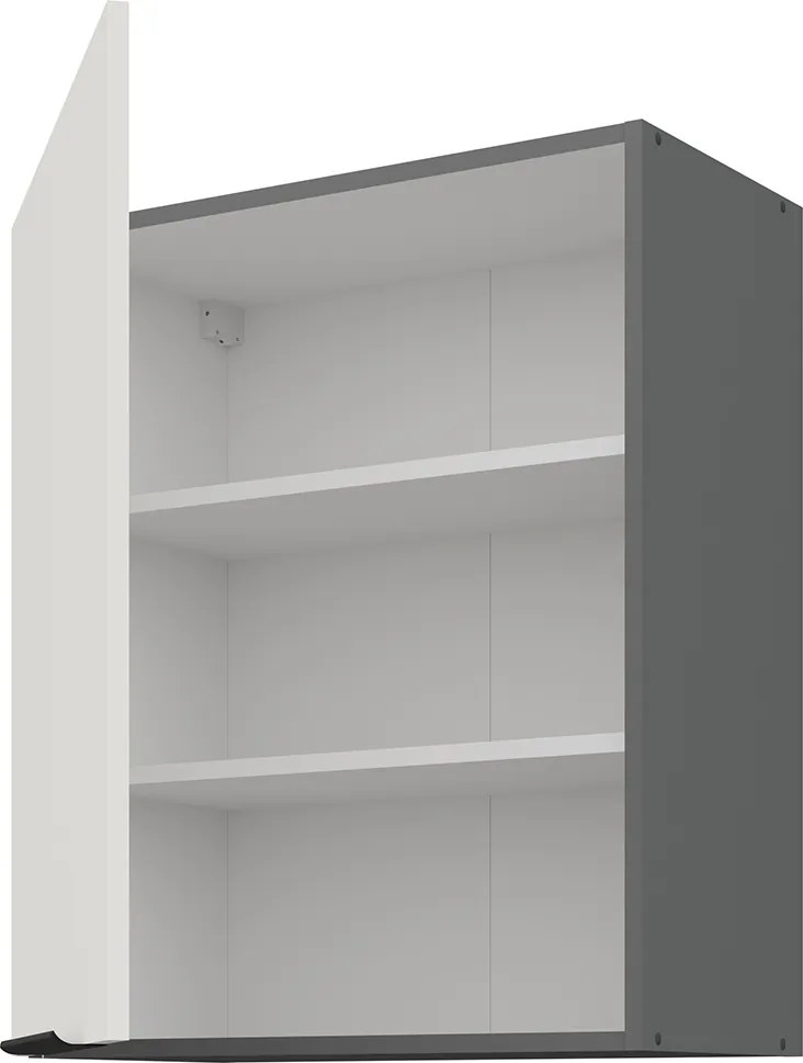 ARIA aw | horní skříňka 60 G-72 1F policová | 60 cm | ANTI FINGERPRINT povrch | antracit/bílá