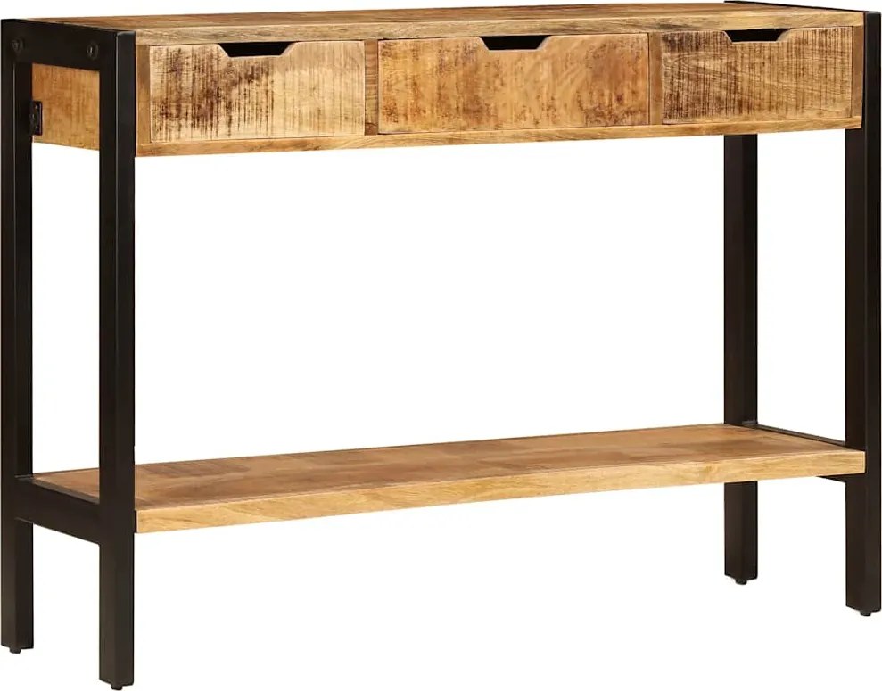 Příborník se 3 zásuvkami 110 x 35 x 75 cm masivní mangovník 247406