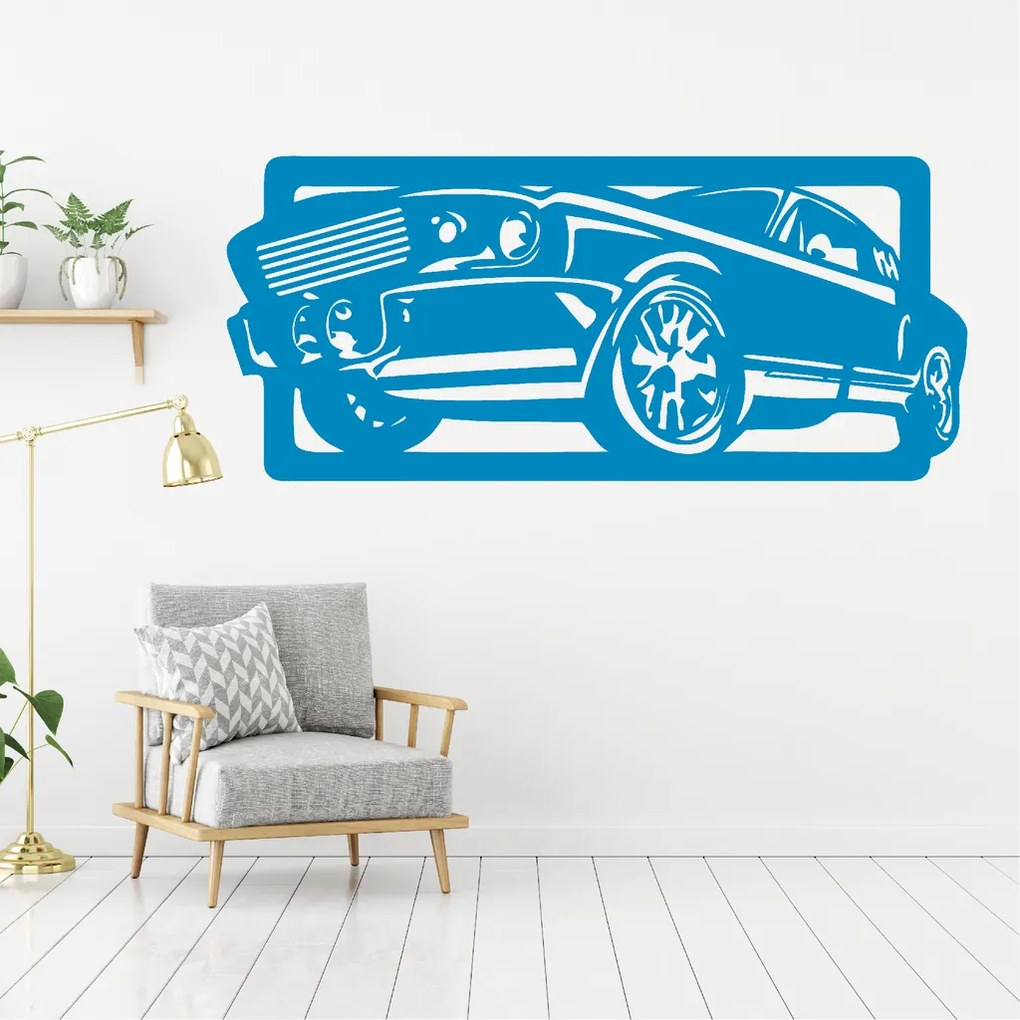Živá Zeď Samolepka na zeď Auto Ford Mustang Barva: černá