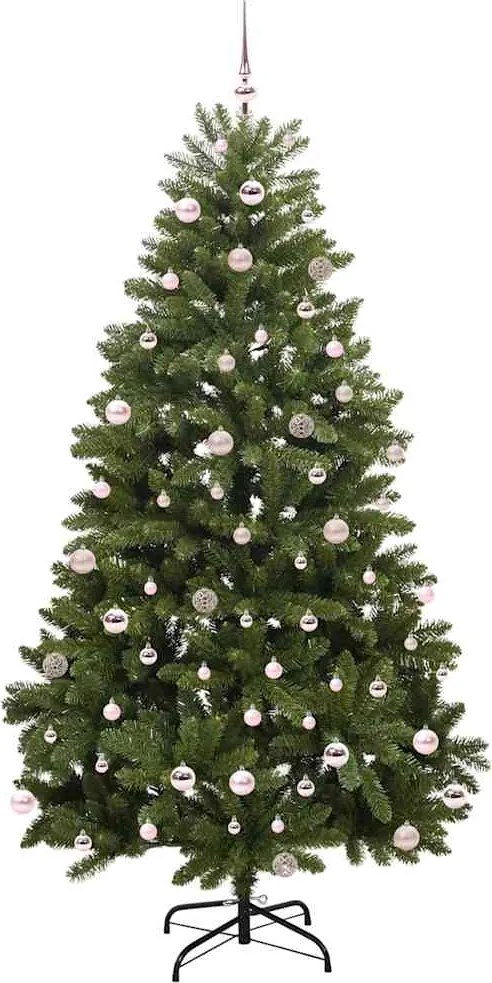 Umělý vánoční stromeček 240 cm 300 LED Teplá bílá PVC a ocel 3395705